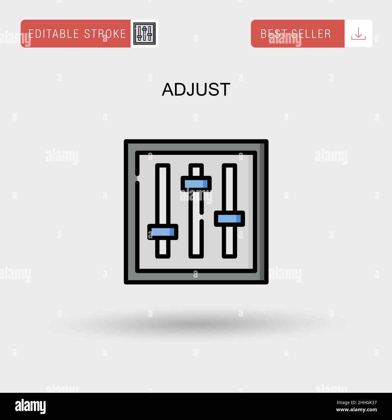 Adjust Simple vector icon Stock Vector Image & Art - Alamy