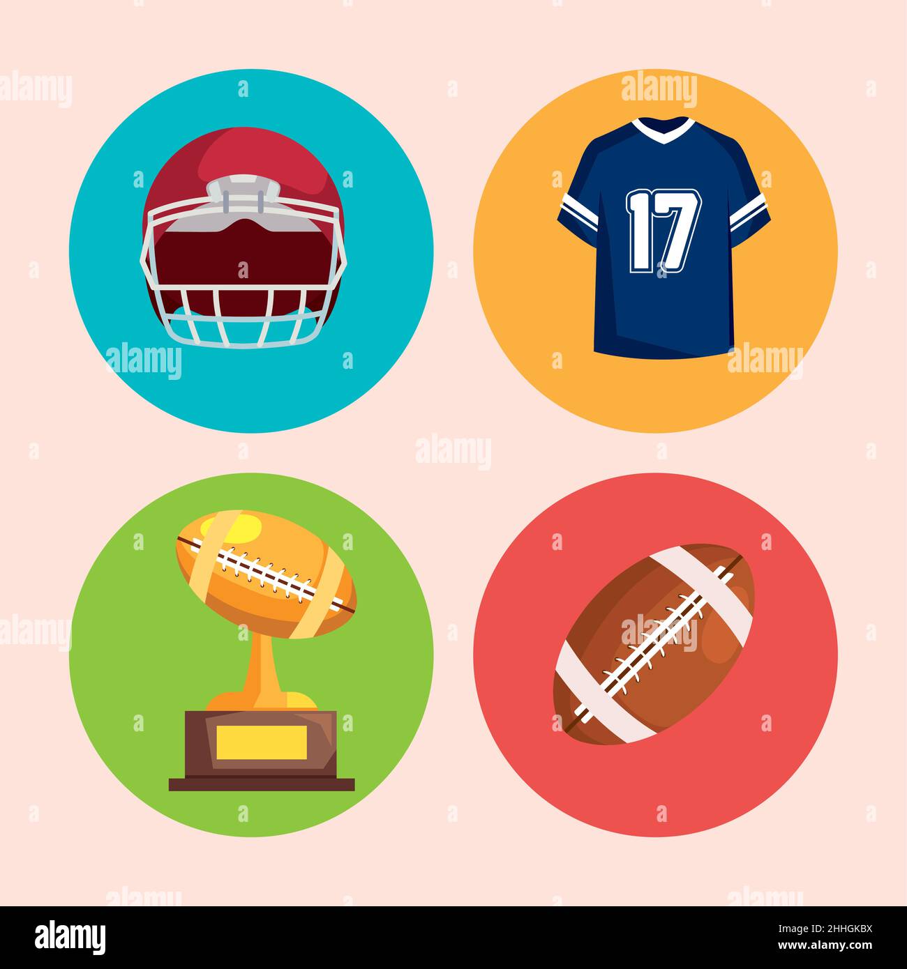 four american football items Stock Vector Image & Art - Alamy