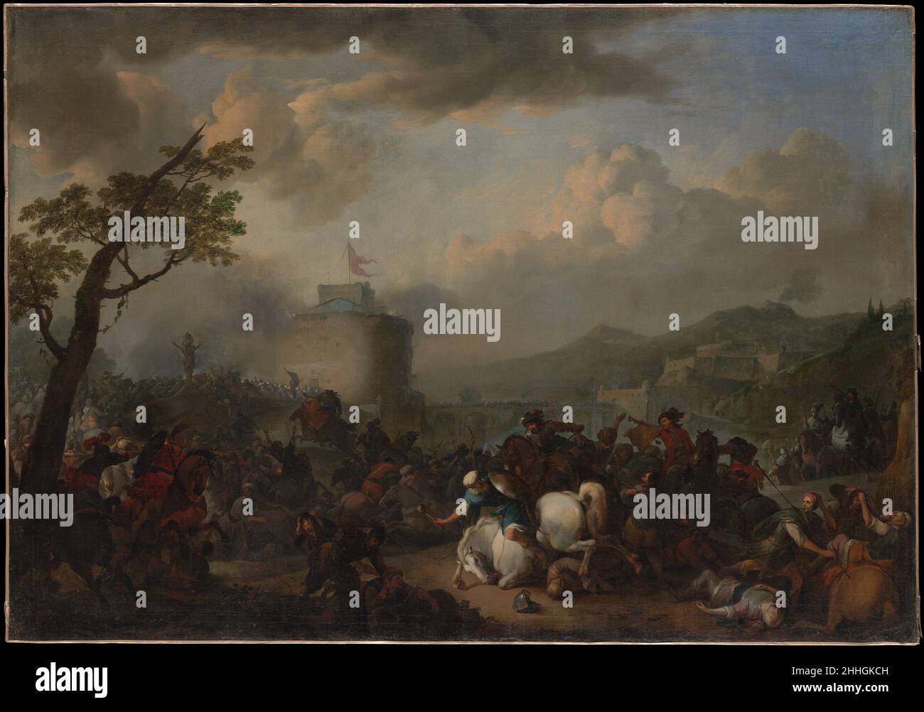 Battle Scene 1671 Johannes Lingelbach Dutch. Battle Scene 436890 Stock ...