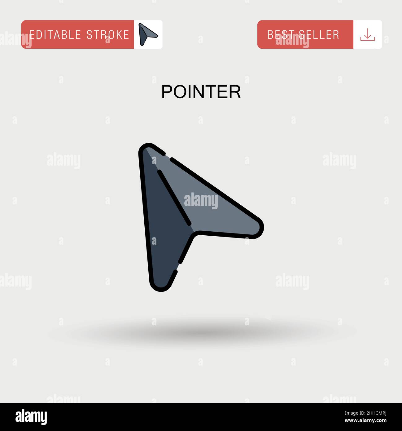 Black pointer Stock Vector Images - Alamy