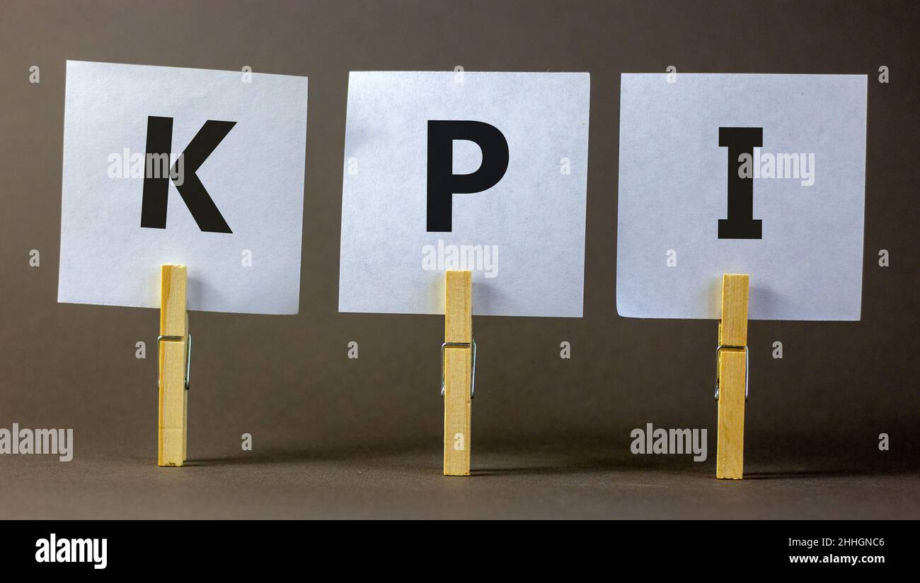 KPI, key performance indicator symbol. Concept word KPI, key ...