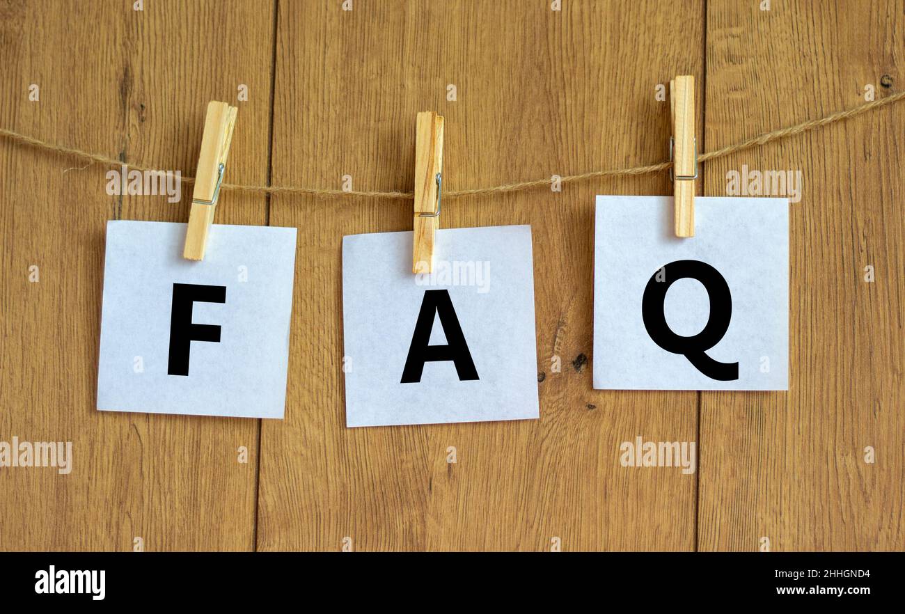 FAQ frequently asked questions symbol. Concept words FAQ frequently ...