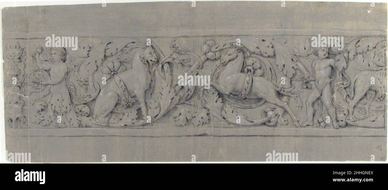 Design for a Decorative Frieze ca. 1825–50 Anonymous, French, 19th ...