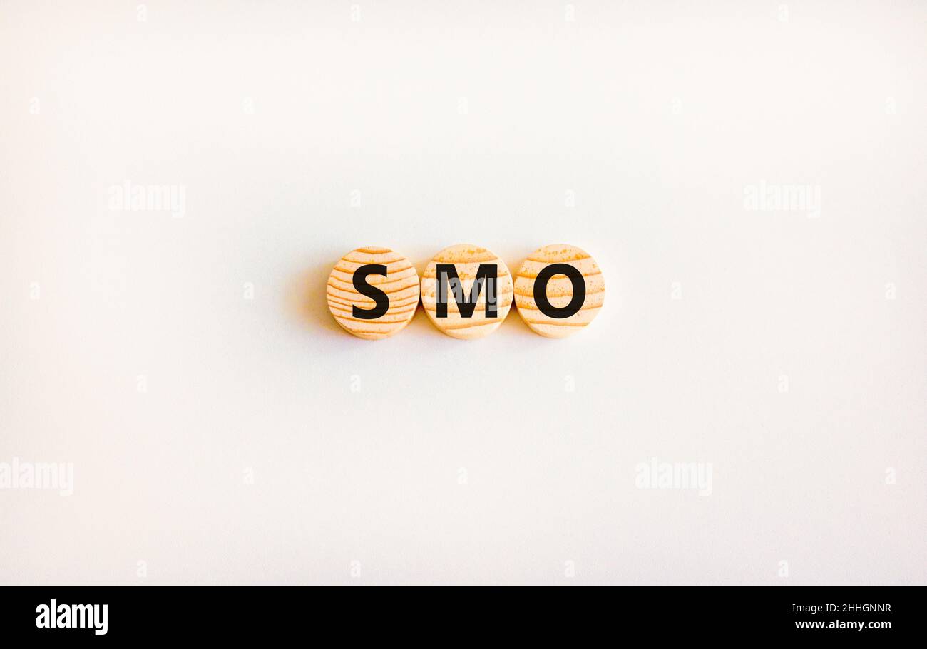 SMO, social media optimization symbol. Concept word SMO - social media ...