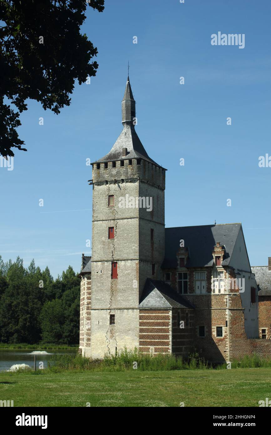 Kasteel van Horst. Horst Castle. A medieval moated castle in Sint ...