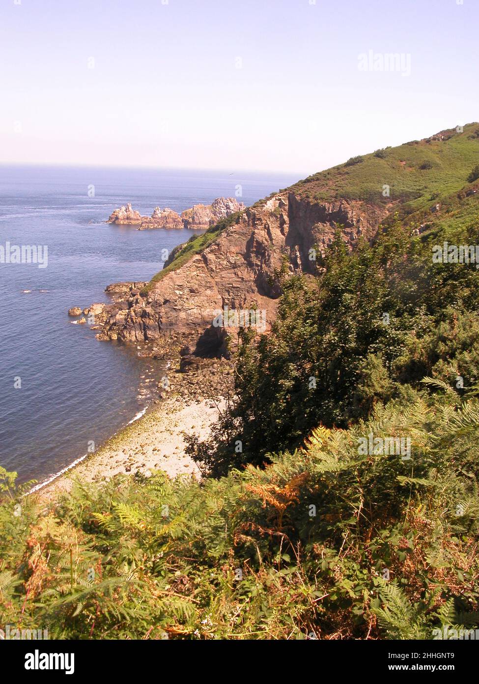 A calm Summer's day in La Grêve de la Ville, Sark, Bailiwick of ...
