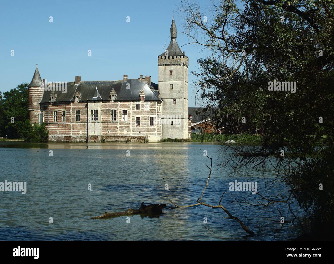 Kasteel van Horst. Horst Castle. A medieval moated castle in Sint ...