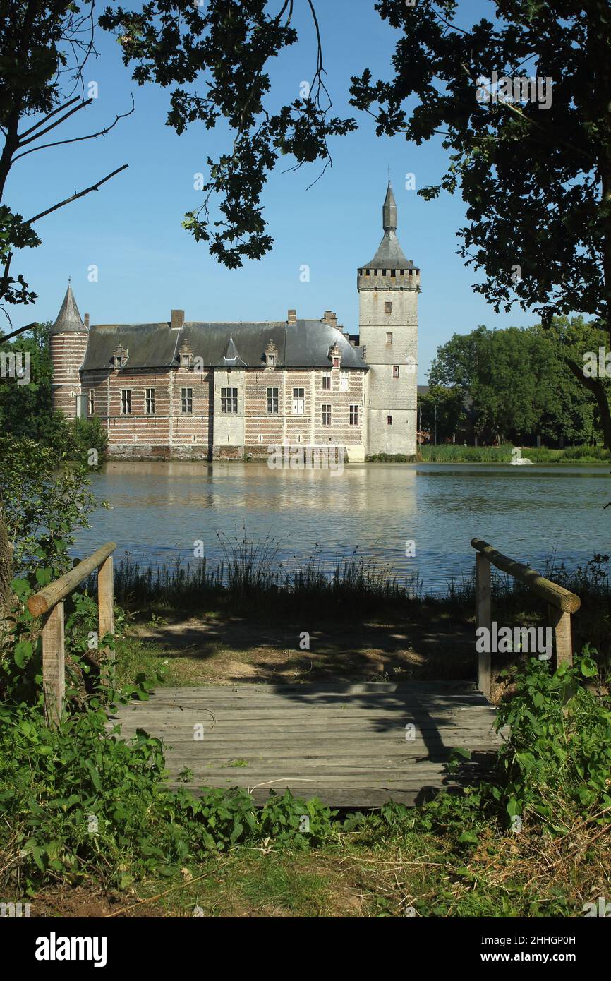 Kasteel van Horst. Horst Castle. A medieval moated castle in Sint ...
