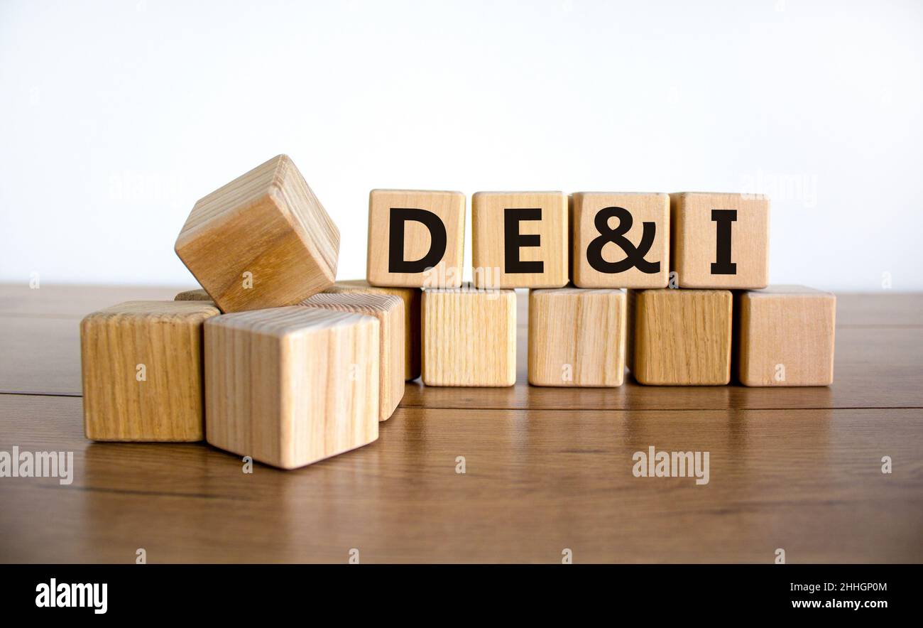 DEI, Diversity, equity and inclusion symbol. Concept words DEI ...