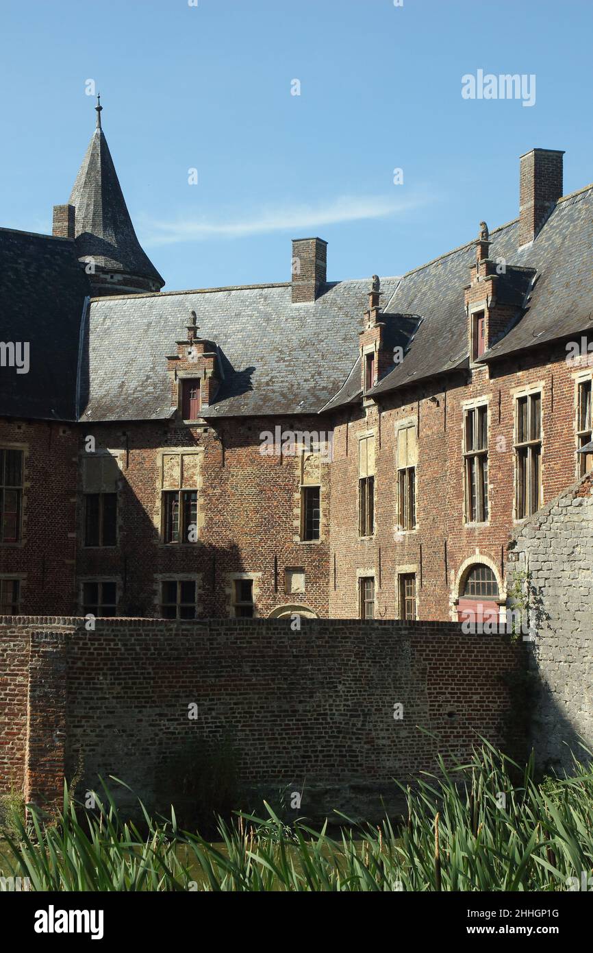 Kasteel van Horst. Horst Castle. A medieval moated castle in Sint ...