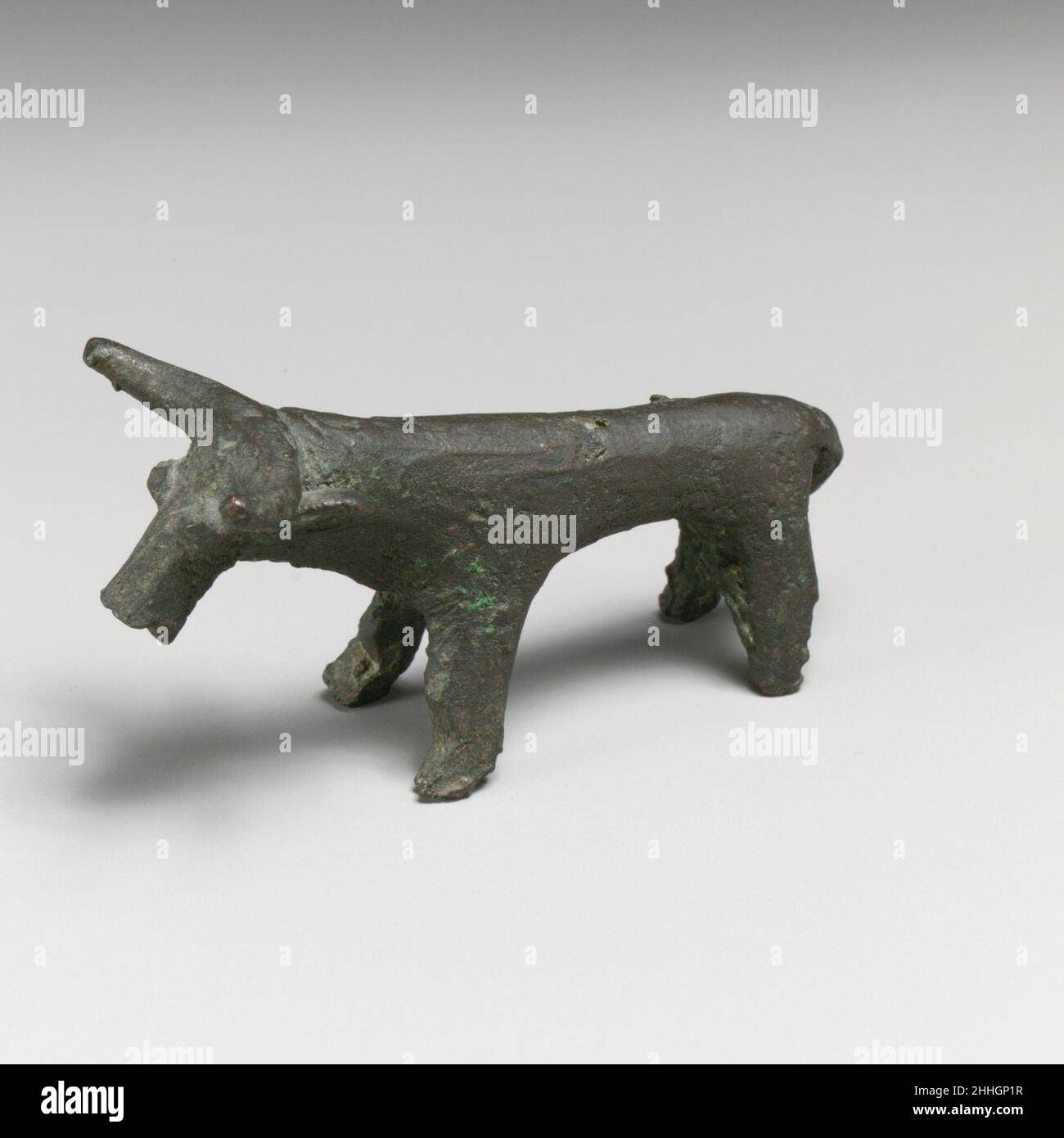 Bronze statuette of a bull 7th century B.C. Greek Statuette of a bull ...