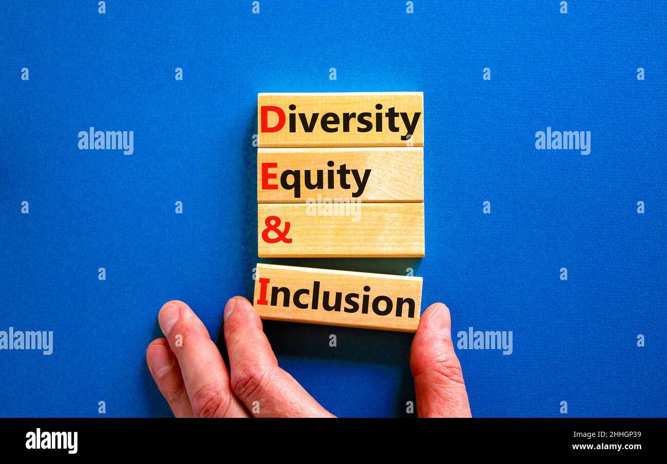 DEI, Diversity, equity and inclusion symbol. Concept words DEI ...