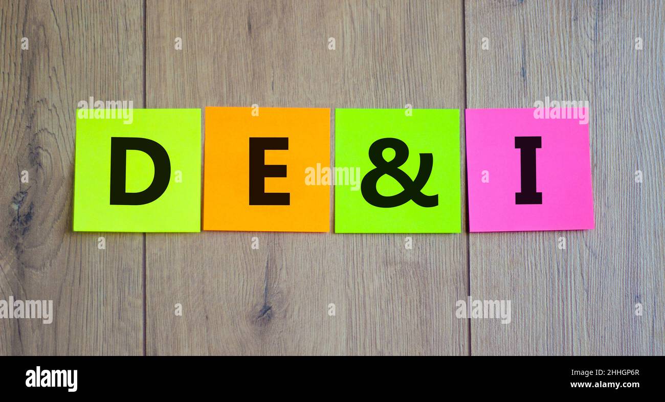 DEI, Diversity, equity and inclusion symbol. Concept words DEI ...