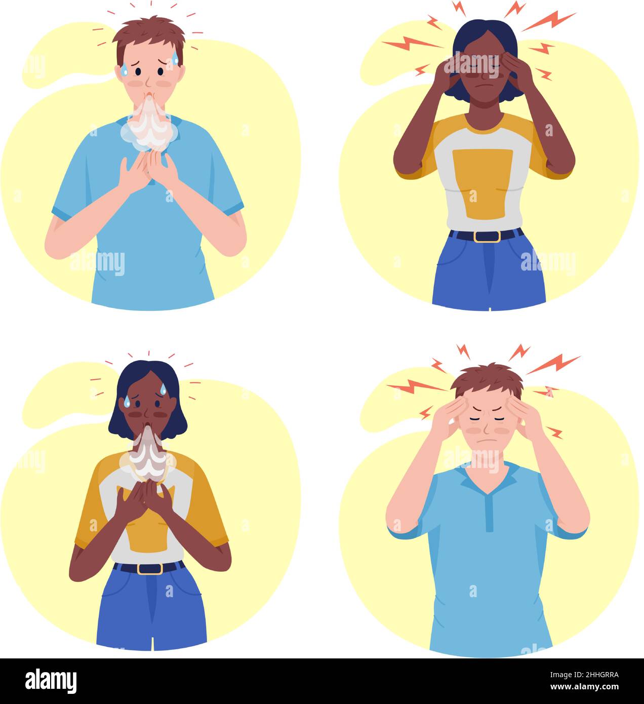 Chest Pain Cartoon Character High Resolution Stock Photography and ...