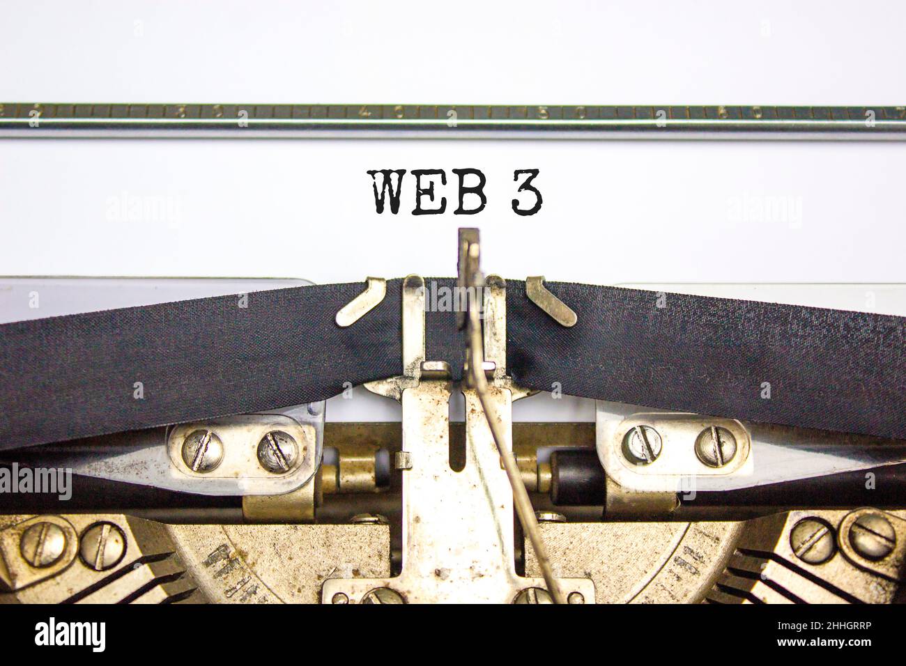 WEB 3 symbol. Concept words WEB 3 typed on retro typewriter. Beautiful ...