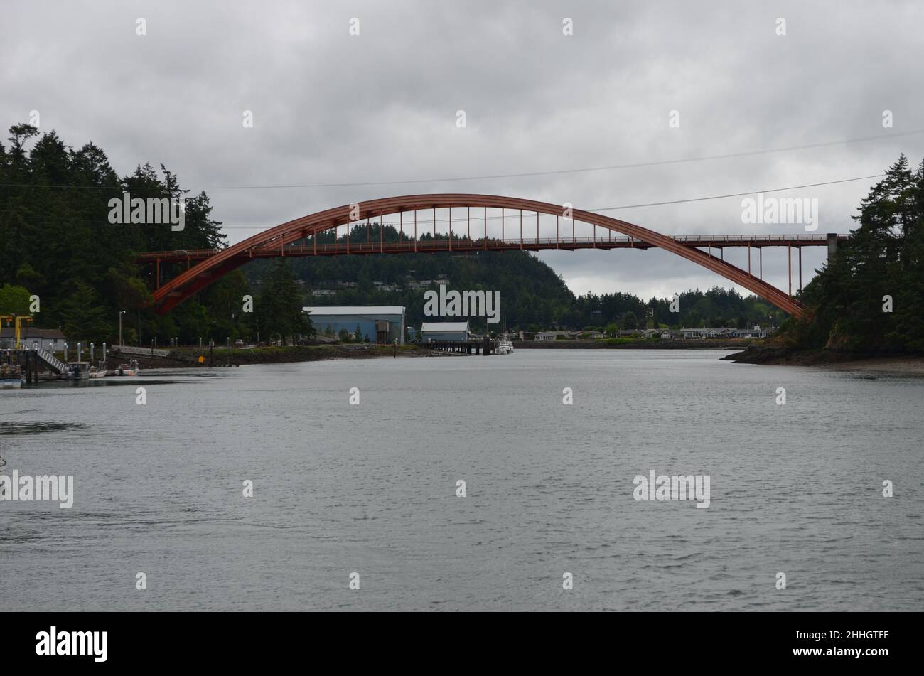 Rainbow Bridge, LaConner, Washington Stock Photo - Alamy