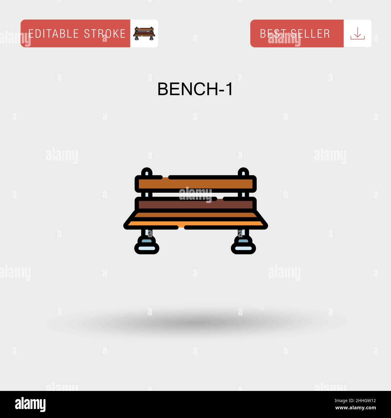 Man park bench 1 person Stock Vector Images - Alamy