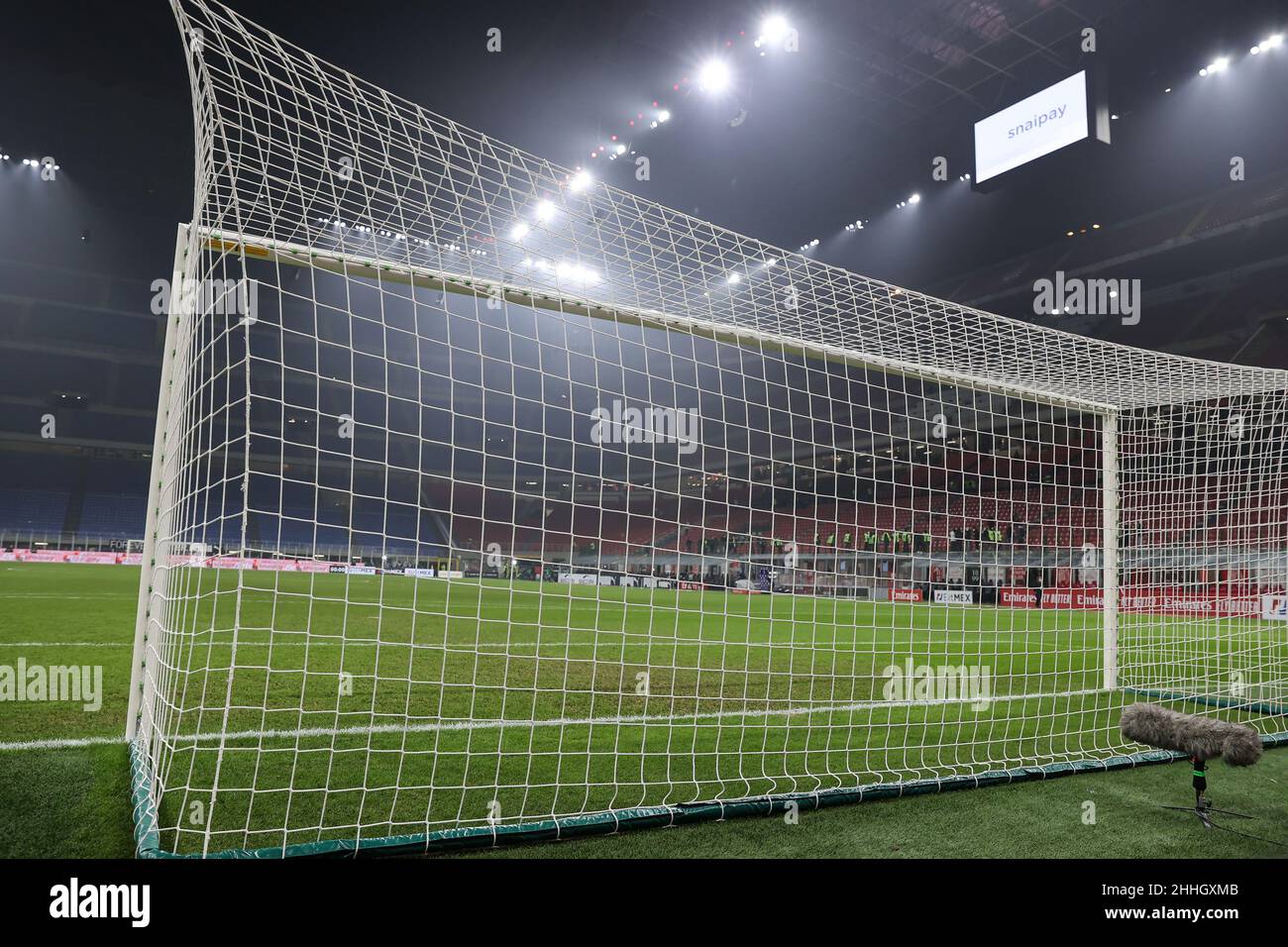 A general view inside the stadium during the Serie A 2021/22 football ...