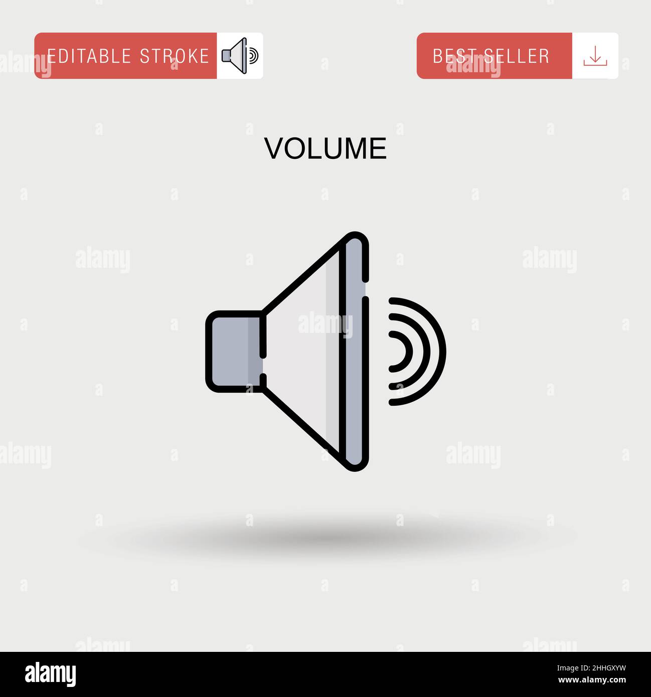Volume icon vector Stock Vector Images - Alamy