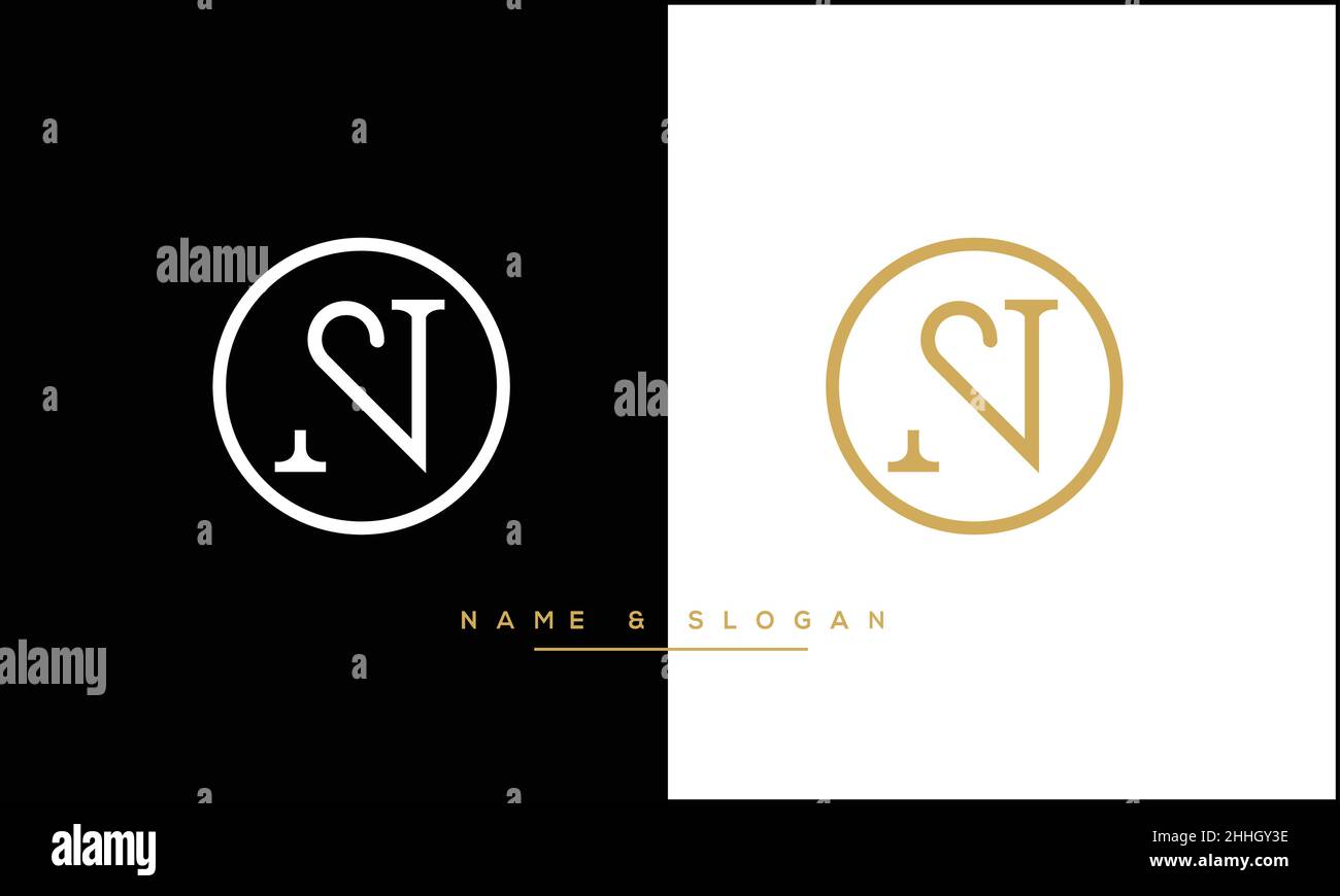 SN, NS Abstract Letters Logo monogram Stock Vector Image & Art - Alamy