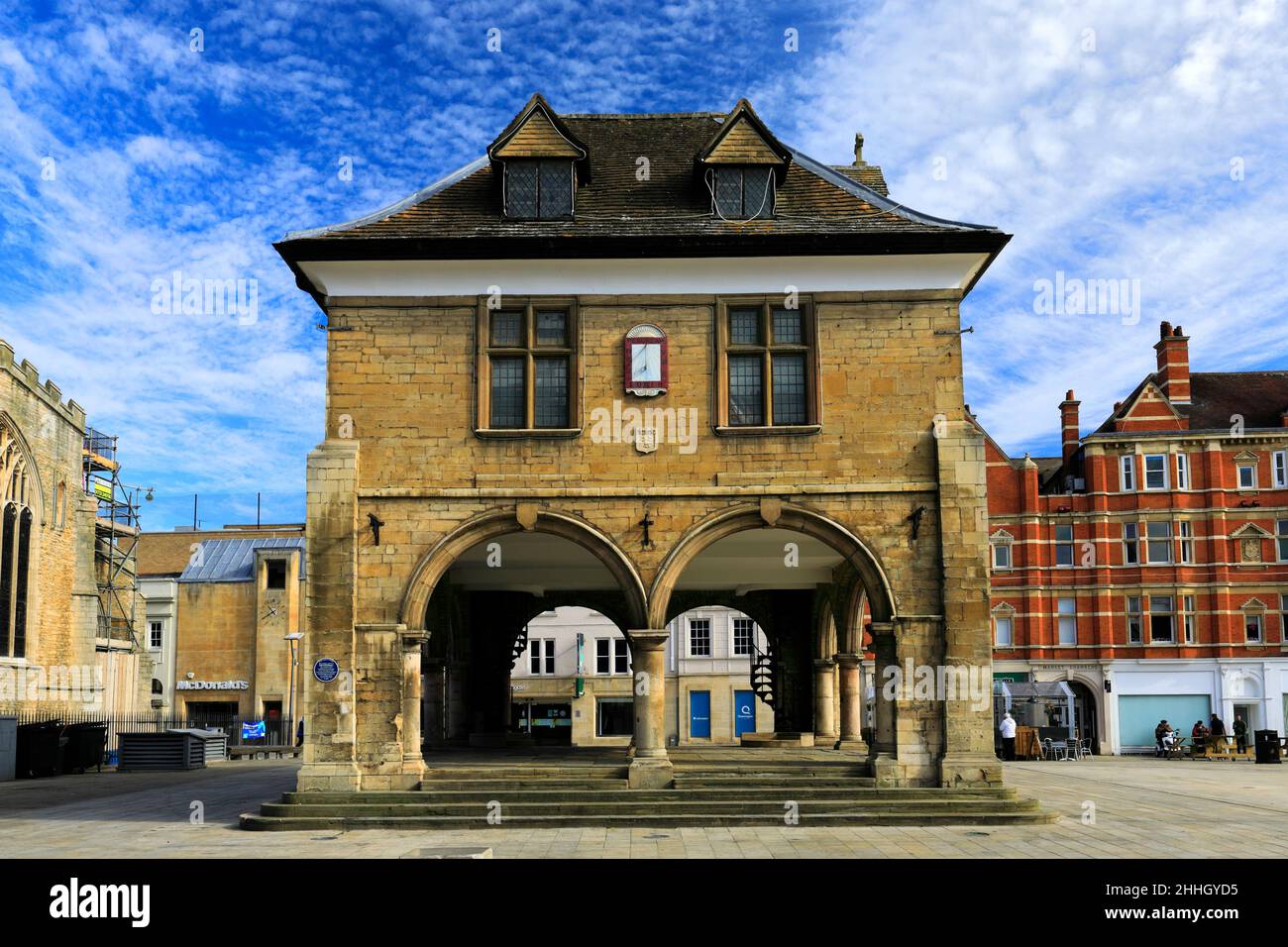 The 17th century Guildhall in Cathedral square, Peterborough City ...