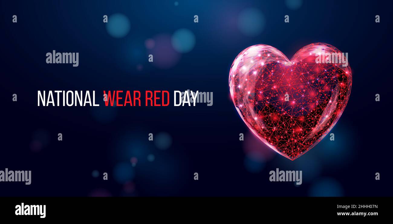 National red wear red day Stock Vector Images - Alamy