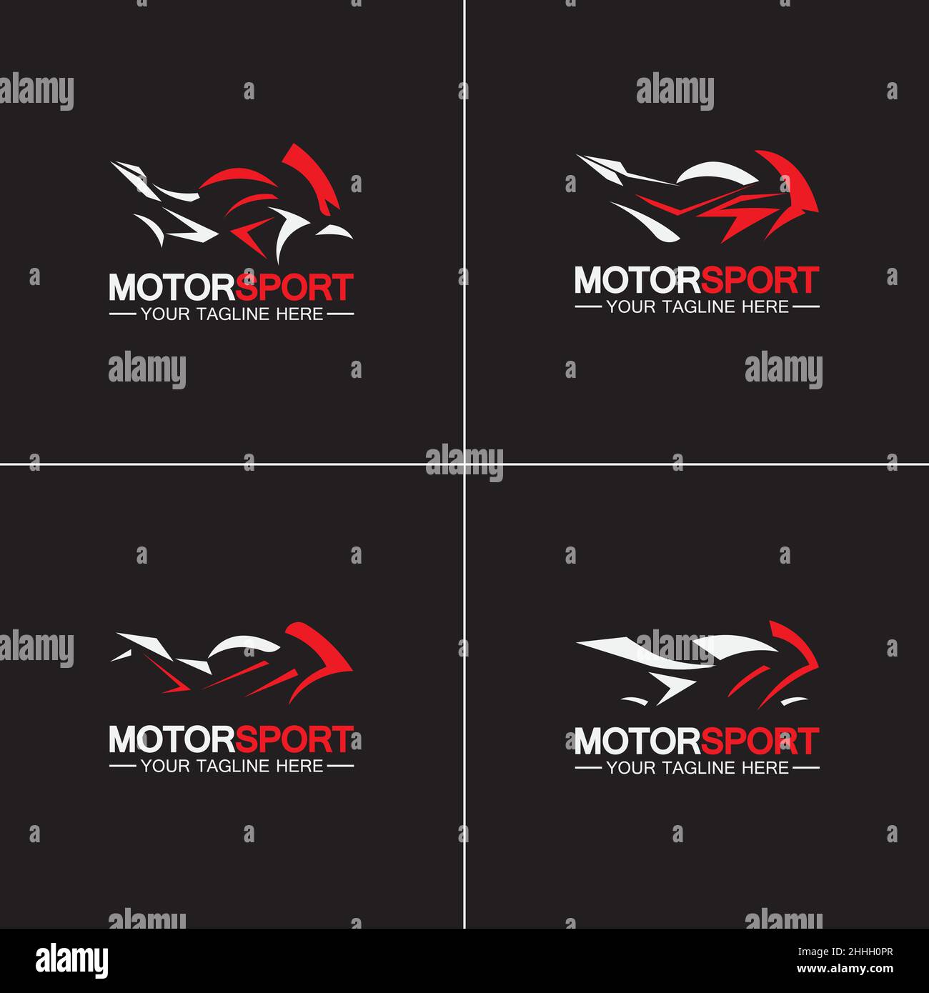 Set Motorcycle Sport Logo Symbol Vector illustration Design Template ...