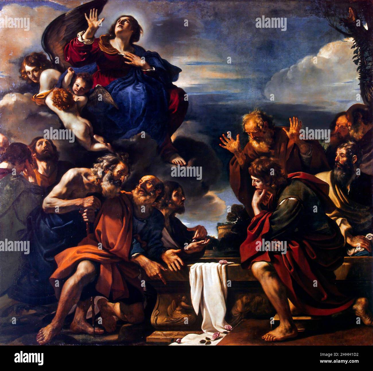 The Assumption of the Virgin Mary by Il Guercino (Giovanni Francesco ...
