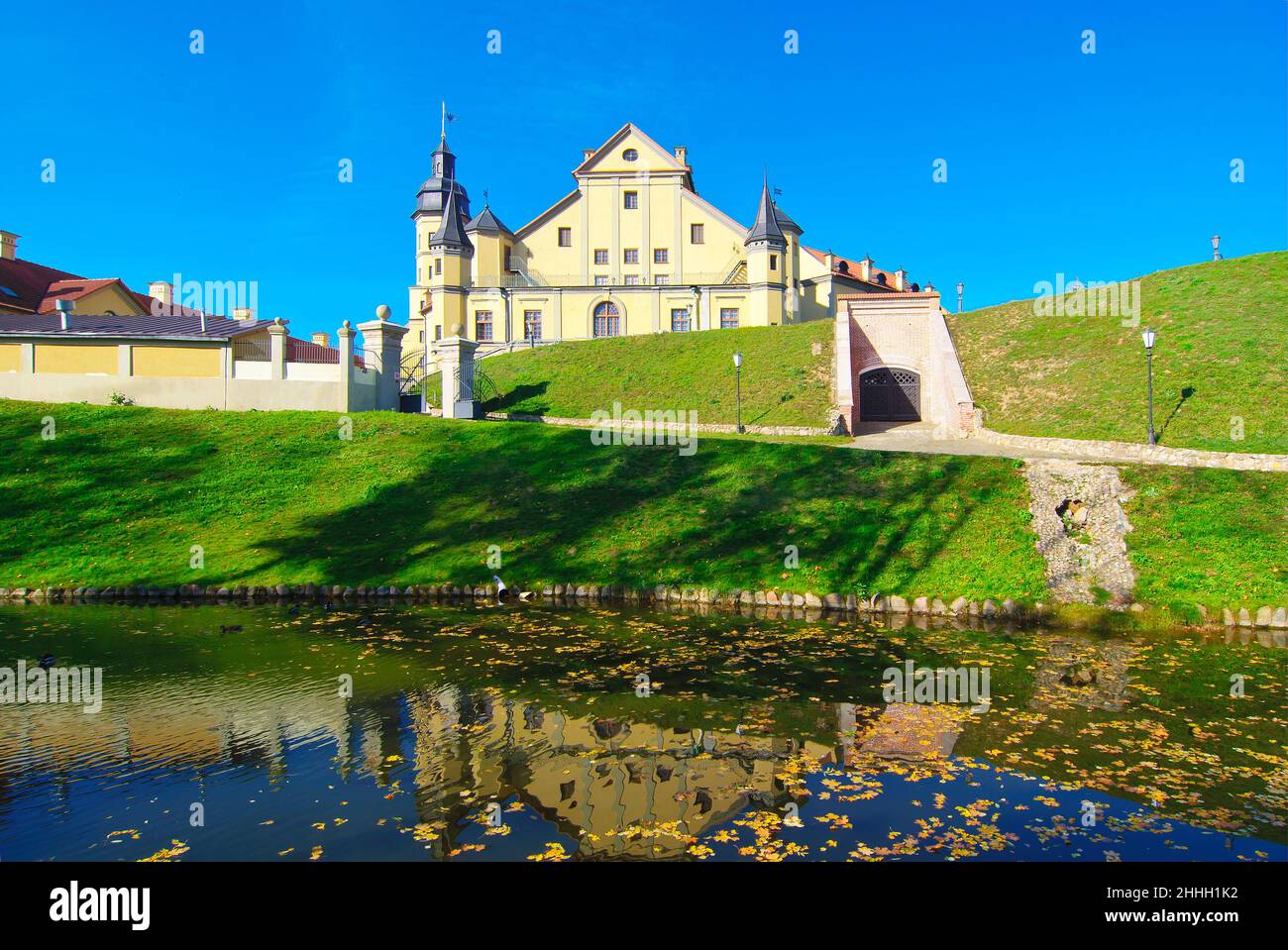 Nesvizh, Belarus, Radziwill Castle. Palace and castle complex, located ...