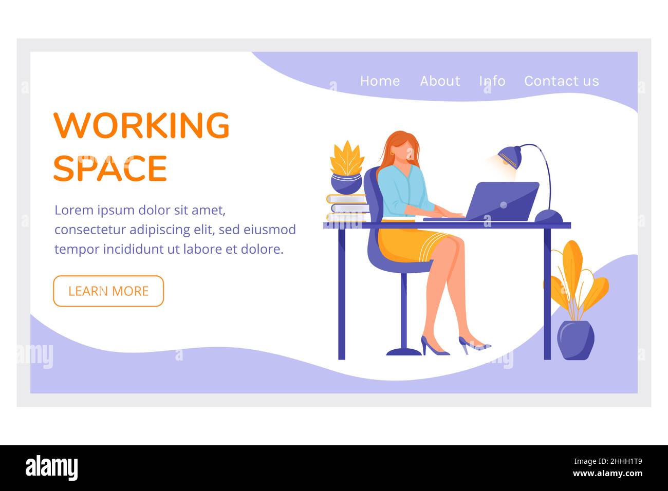 Workspace Layout Stock Vector Images - Alamy