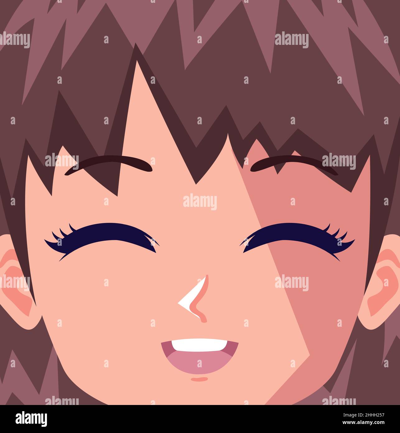 Face closed eyes beautiful Stock Vector Images - Alamy