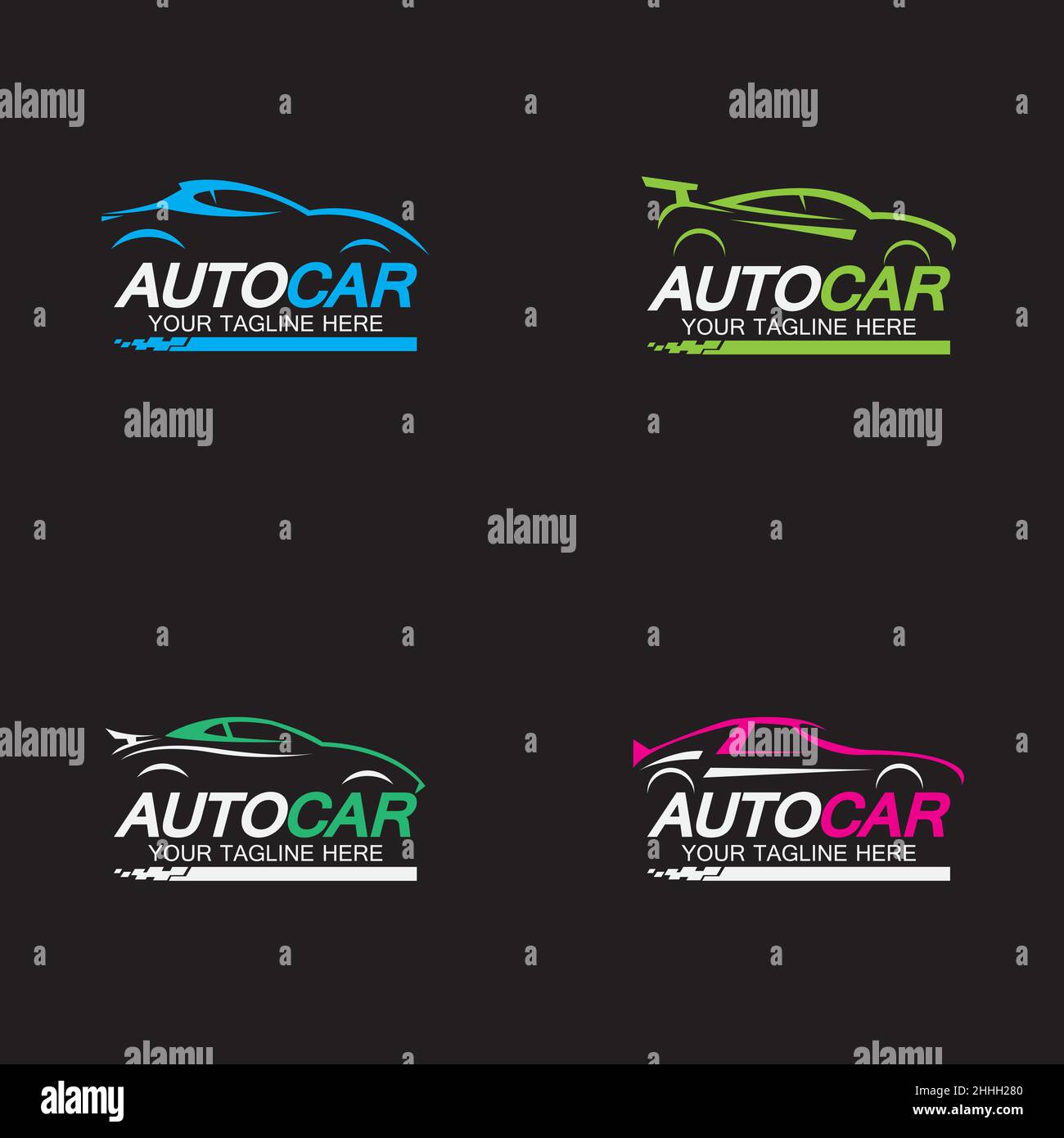 Set Auto car logo symbol icon vector design template Stock Vector Image ...