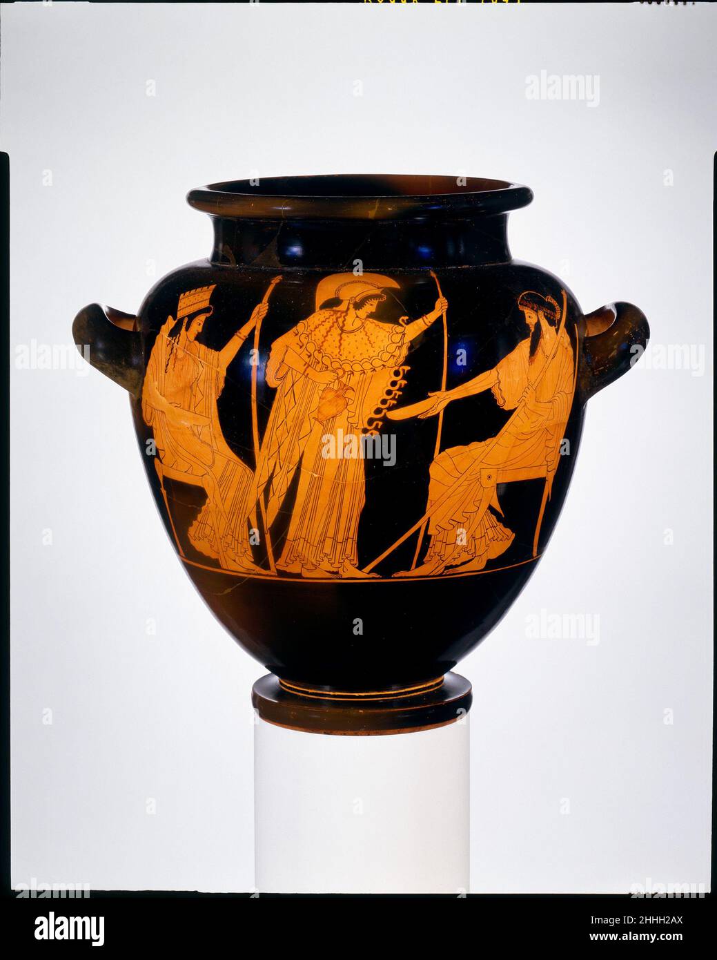 Terracotta stamnos (jar) ca. 490 B.C. Attributed to the Berlin Painter ...