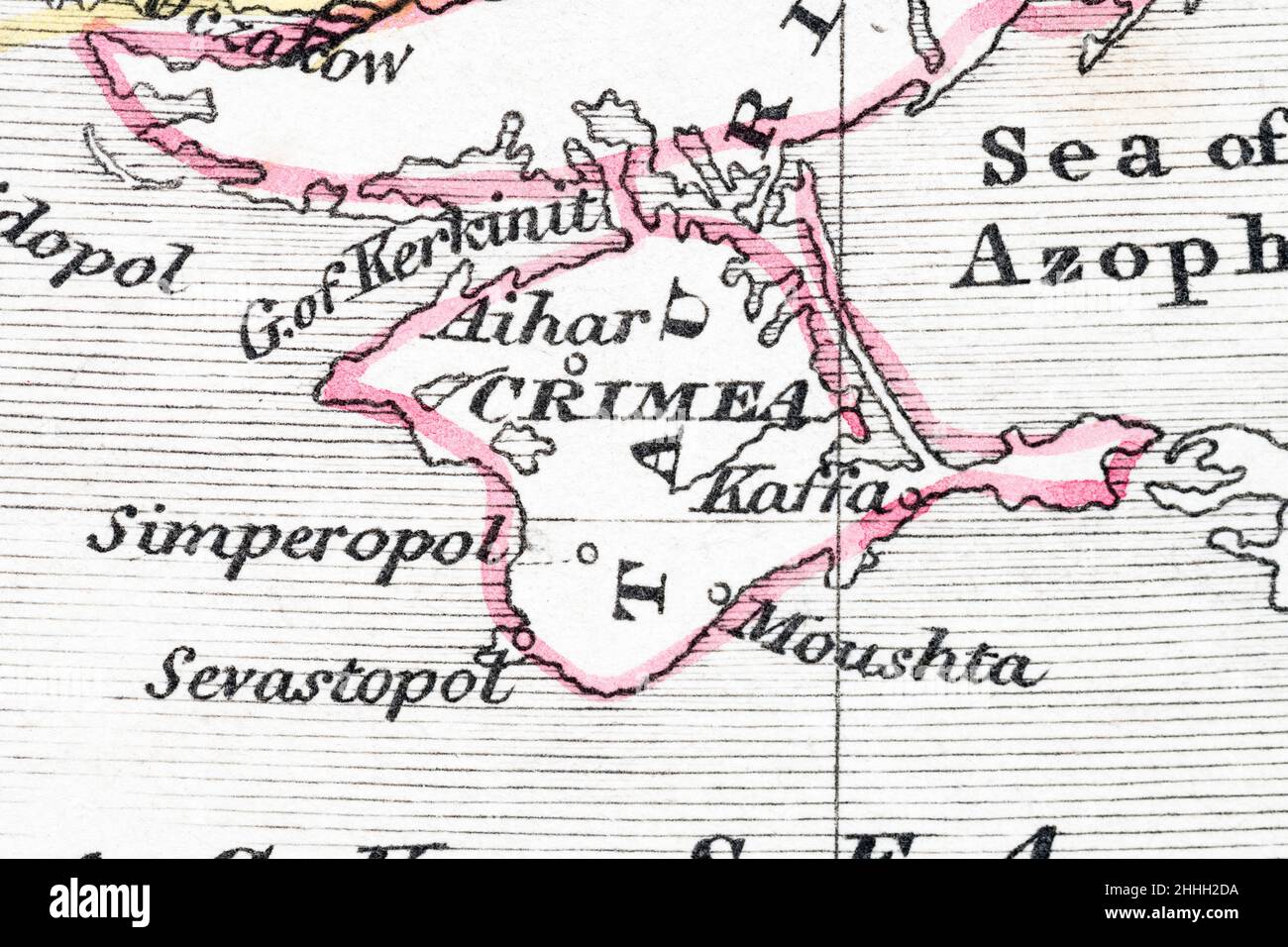 1800s map of crimea hi-res stock photography and images - Alamy