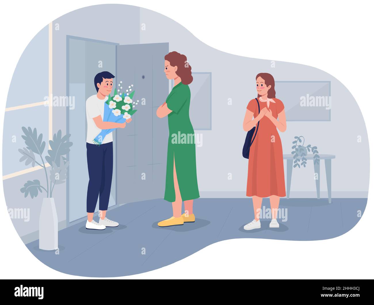 Angry Looking Stock Vector Images - Alamy