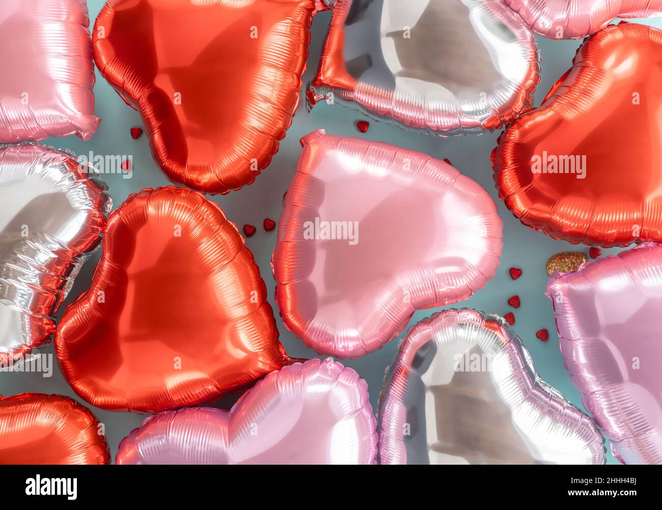 Happy Valentine's Day banner. Holiday background design with big heart ...