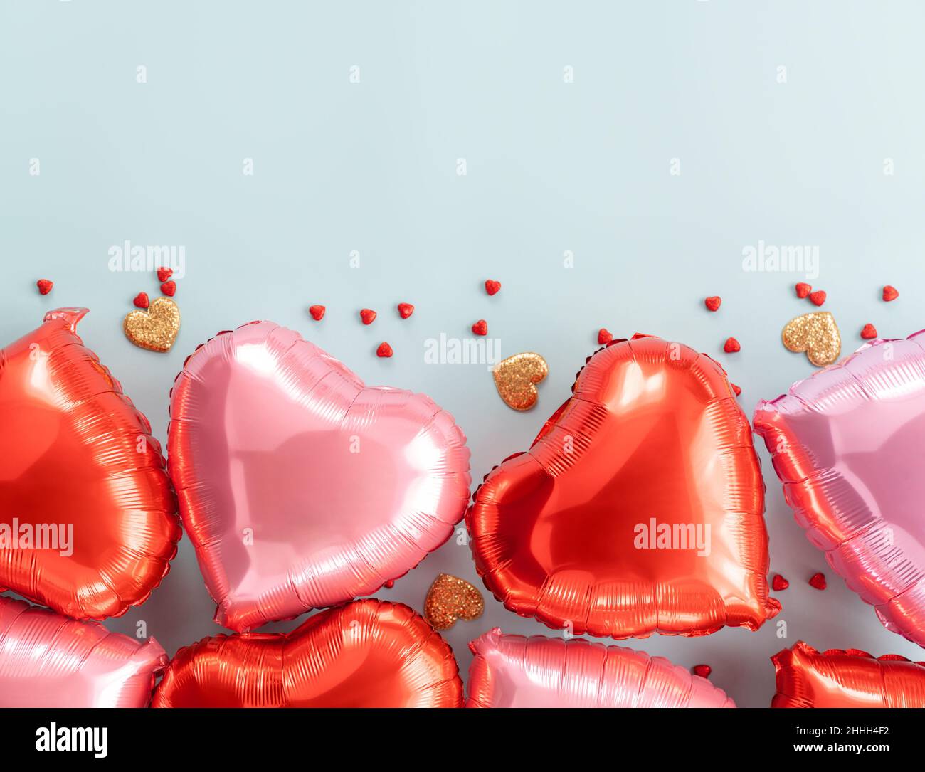 Happy Valentine's Day banner. Holiday background design with big heart ...