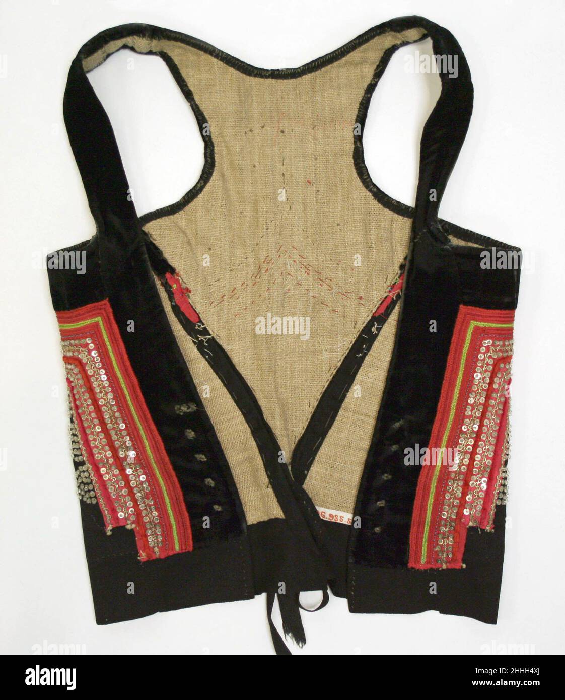 Bodice 19th century French (Breton). Bodice 105153 Stock Photo - Alamy