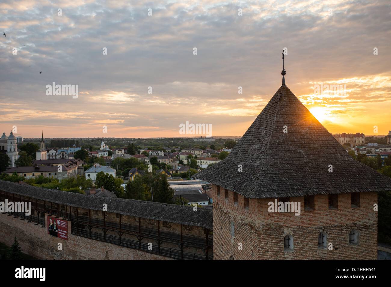 Aerial view lubart castle in hi-res stock photography and images - Alamy