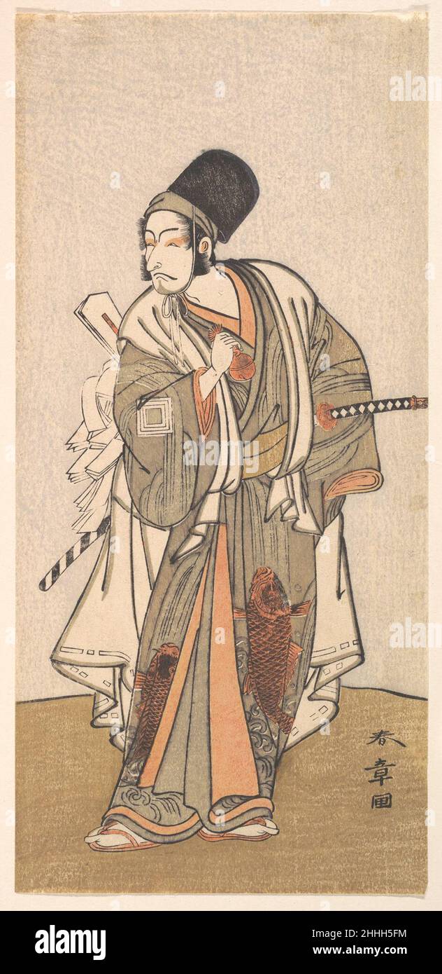 Standing figure of an actor of the Ichikawa family, probably Danjuro IV ...