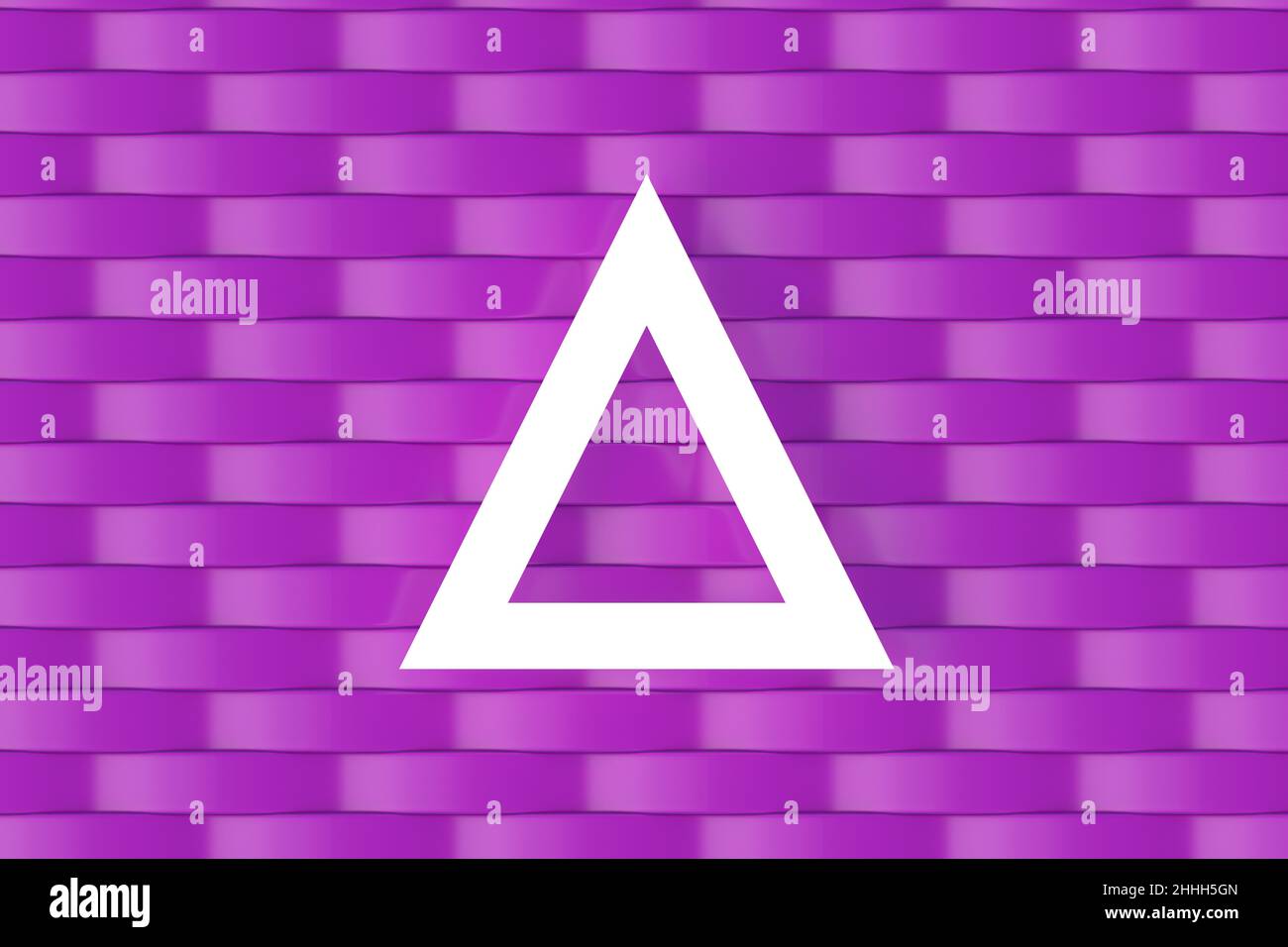 Simple shape of triangle. Geometrical figure. Abstract background. 3d ...