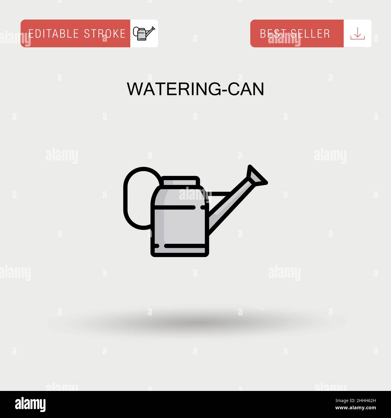 Watering-can Simple vector icon Stock Vector Image & Art - Alamy