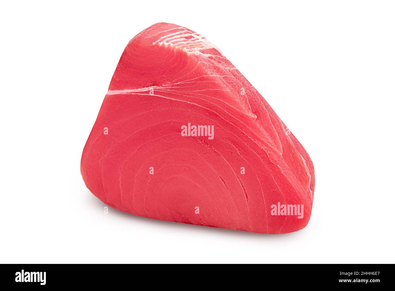 Fresh tuna fish fillet steak isolated on white background with clipping ...