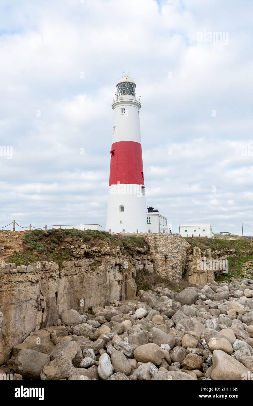 Portland Bill lighthouse in Dorset Stock Photo - Alamy
