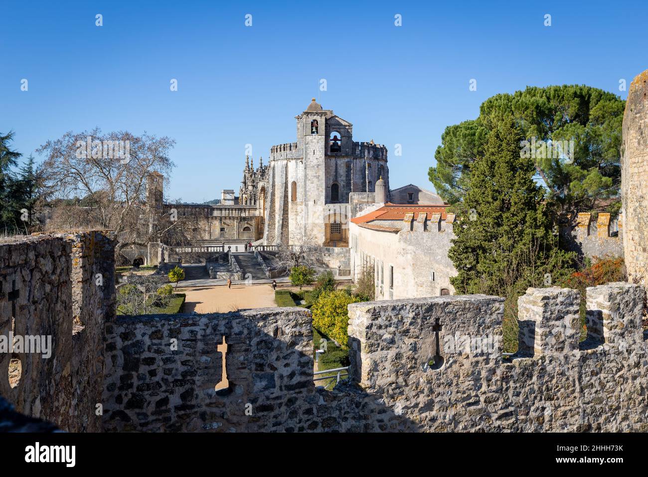 Convent of Christ or 'Convento de Cristo' is ornately sculpted ...