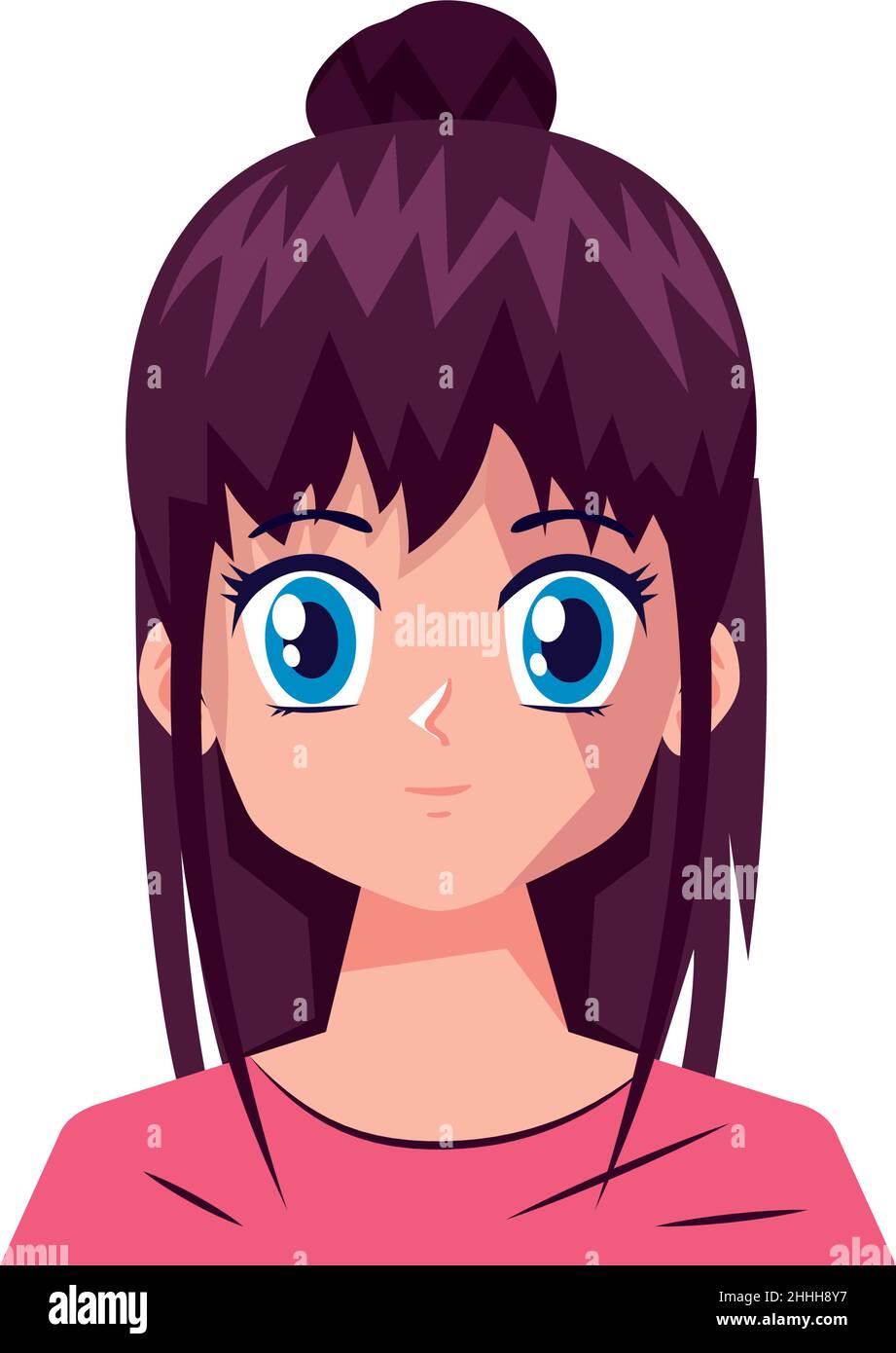 Beautiful teen black girl Stock Vector Images - Alamy