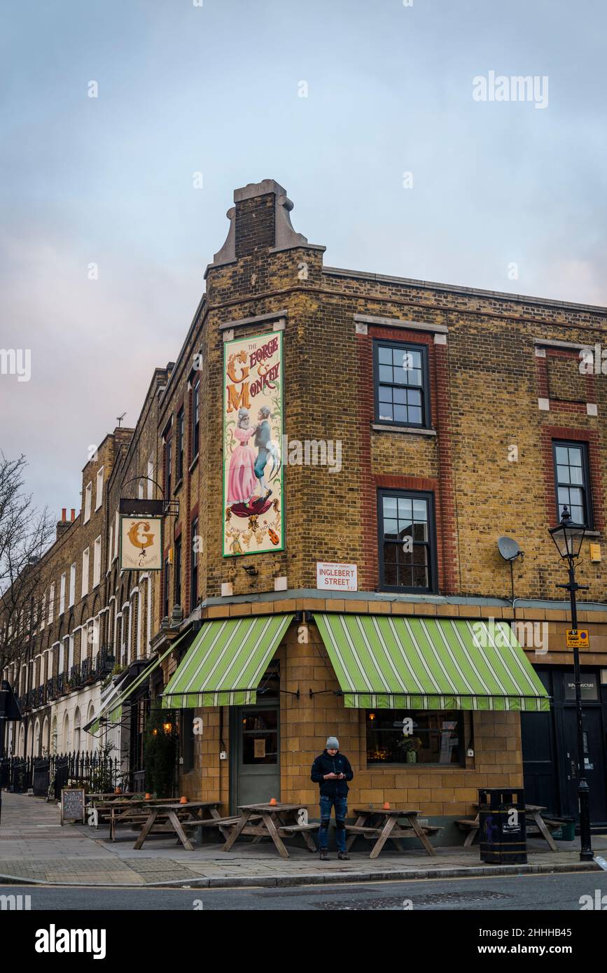 The George and Monkey, traditional pub and restaurant, Amwell Street ...