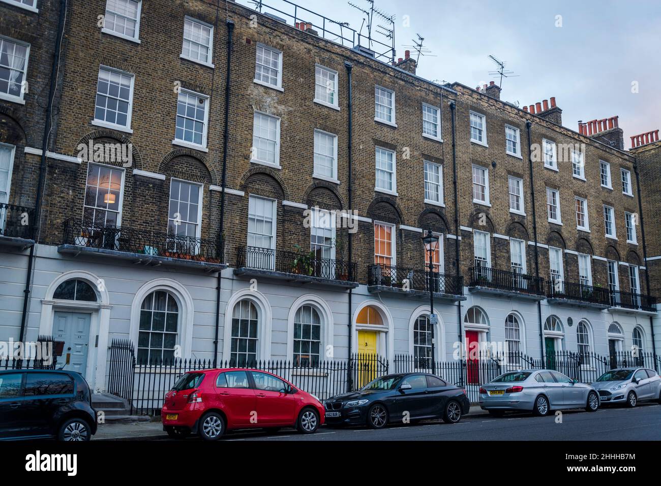 Myddelton Square Georgian terrace townhouses, Clerkenwell, London ...