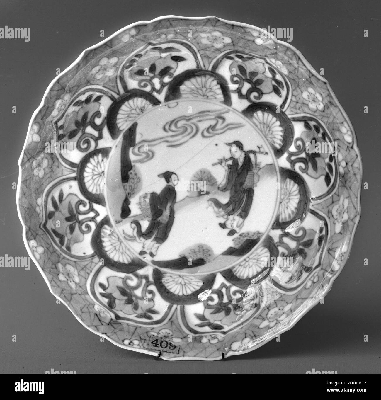 Underglaze painted design Black and White Stock Photos & Images - Alamy