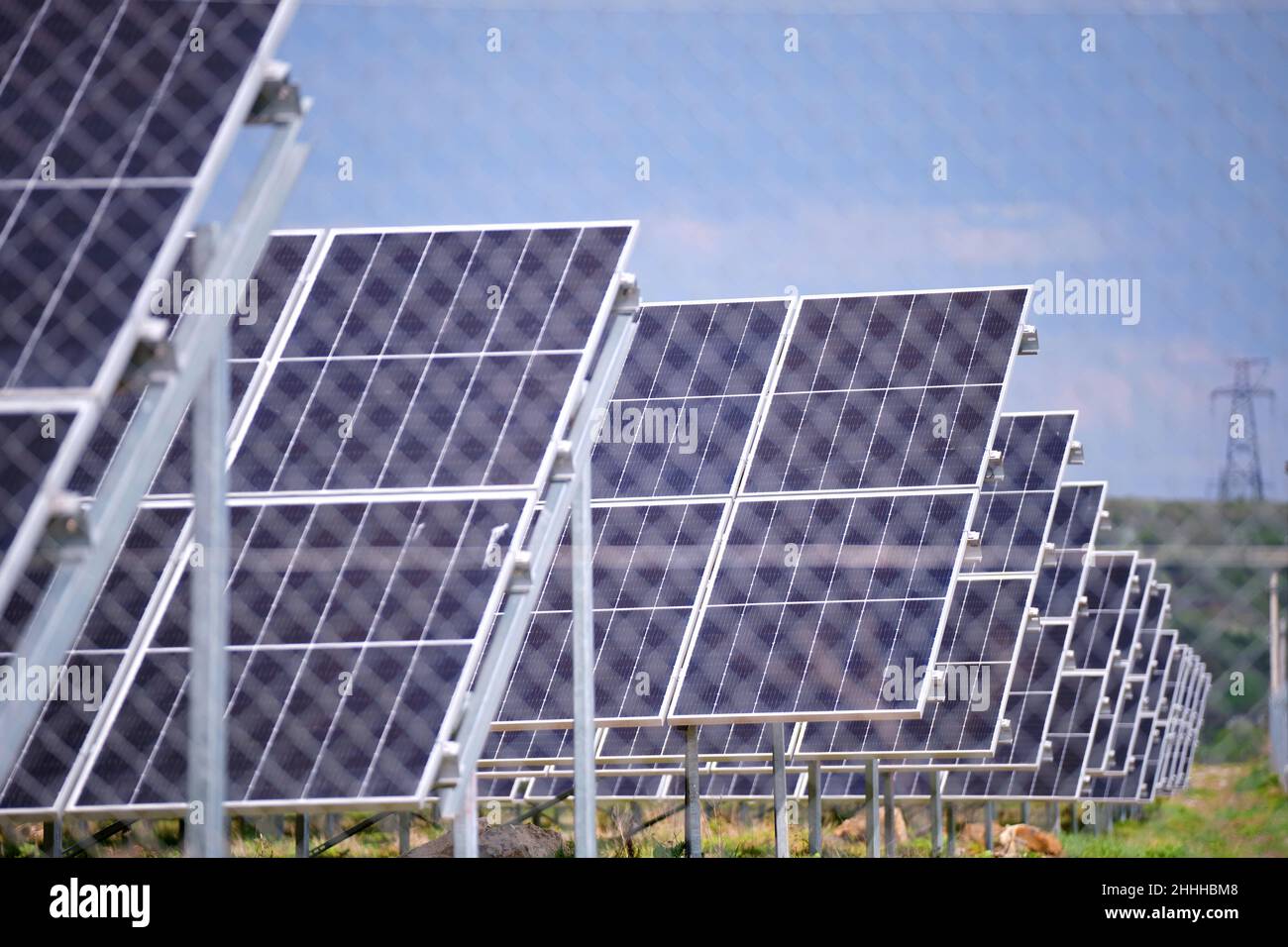 Ground based steel frame of large sustainable electrical power plant ...